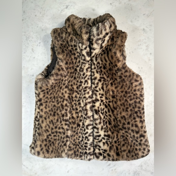 C&C California | Jackets & Coats | Cc California Girls Faux Fur Leopard ...